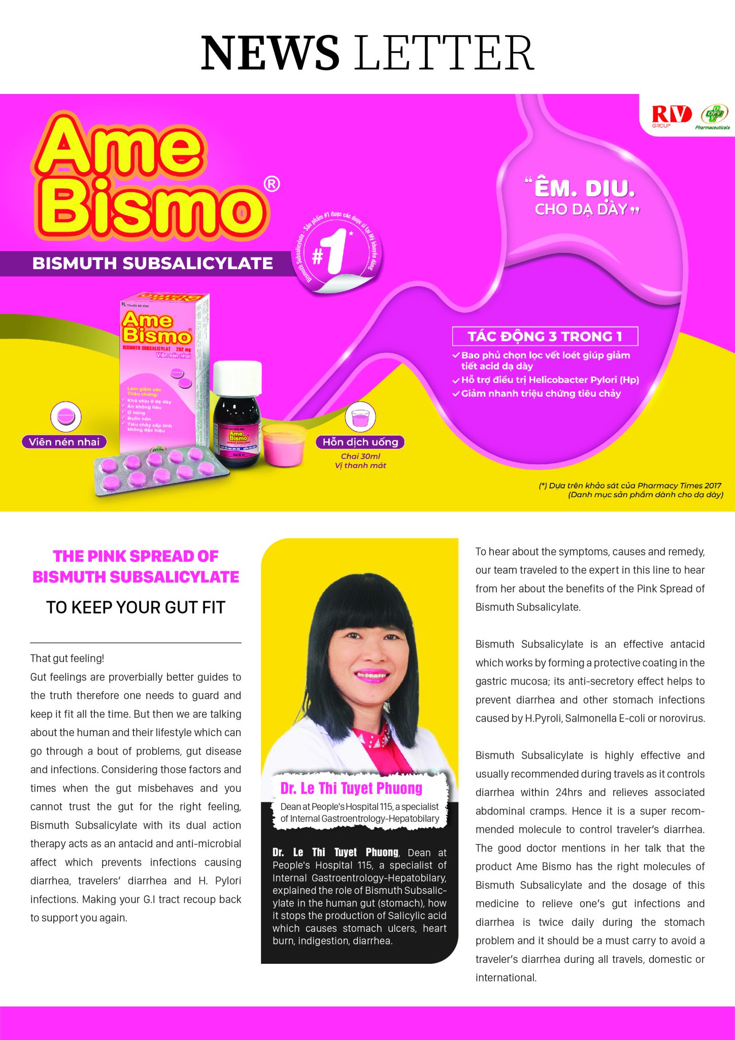 The Pink Spread of Bismuth Subsalcylate To Keep Your Gut Fit | RV Group